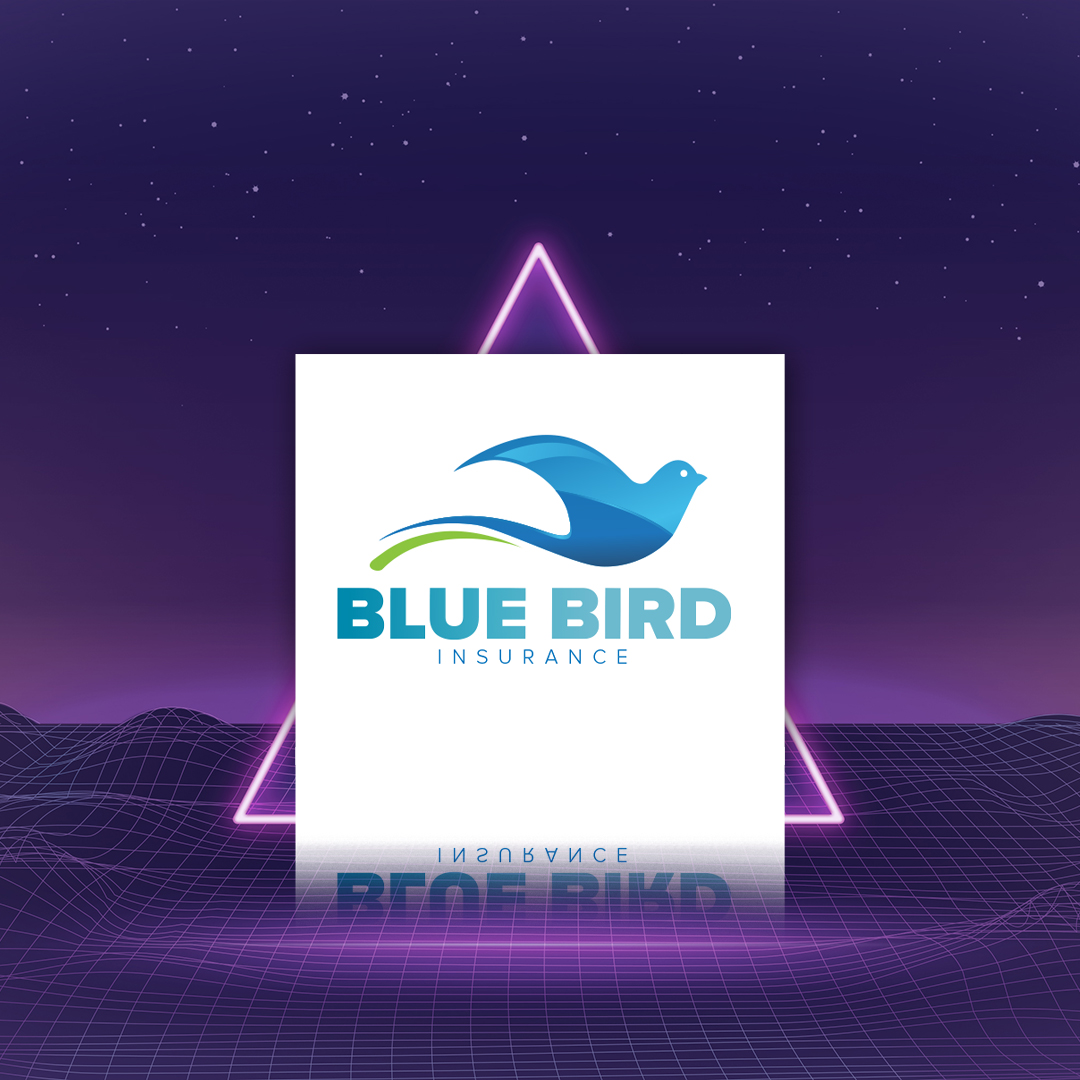 Blue Bird Insurance Logo Design - LVL UP Marketing
