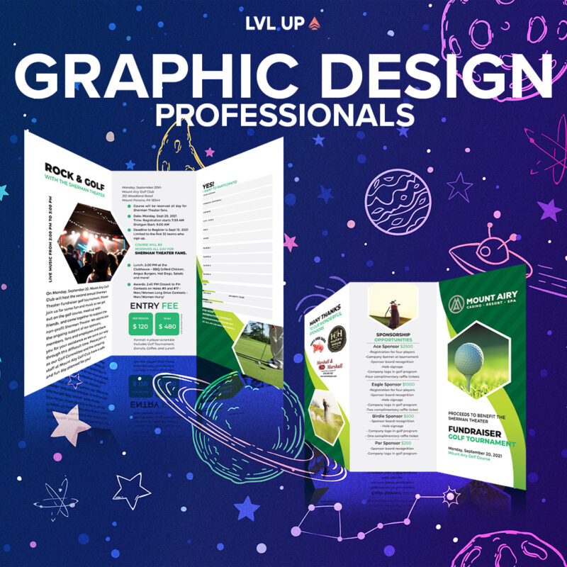 Print Design Work - LVL UP Marketing