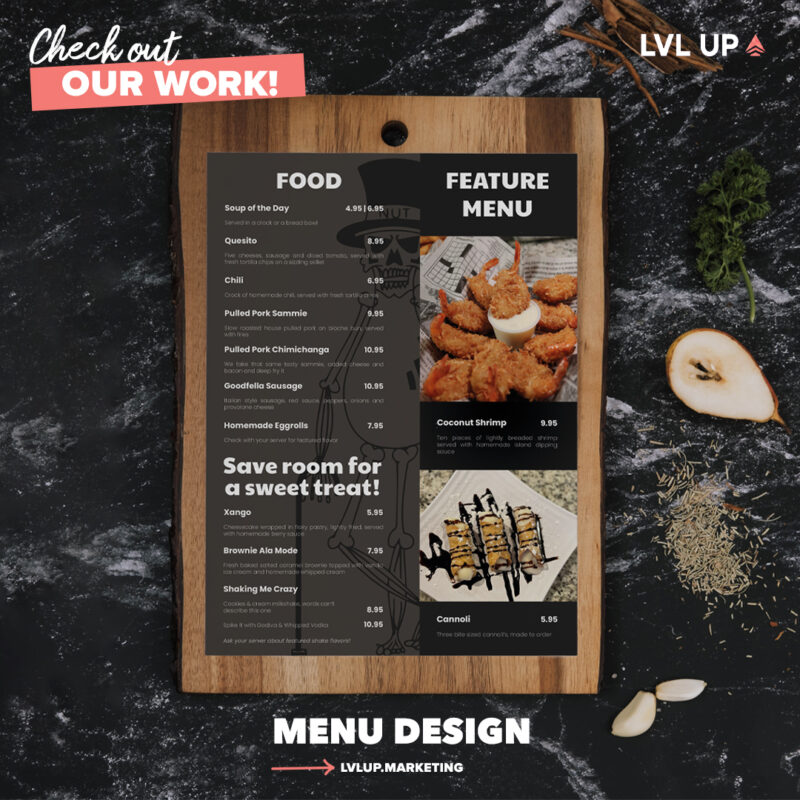 Print Design Work - LVL UP Marketing